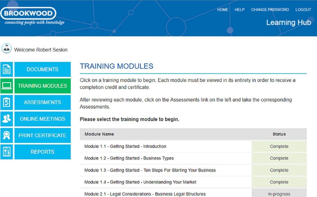 Brookwood Learning Hub LMS - Brookwood eLearning